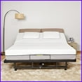Queen Size Metal Adjustable Bed Base Frame with Wireless Remote Zero Gravity Quiet Motor Black ...