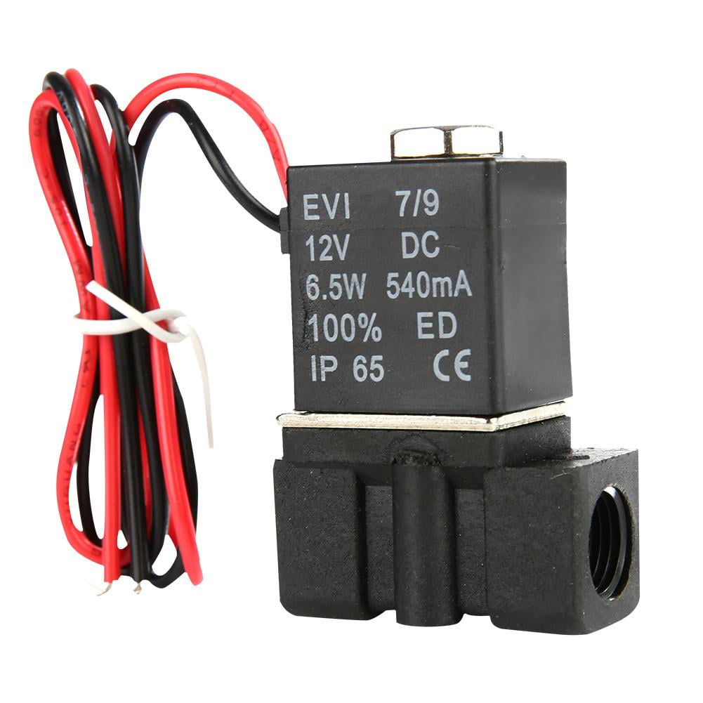 Rdeghly 1/4 NC Solenoid Valve,1/4 NPT 2 Way Plastic Electric Solenoid ...