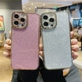 Compatible with iPhone 12 Case Glitter Luxury Cute Flexible Bling Cover ...