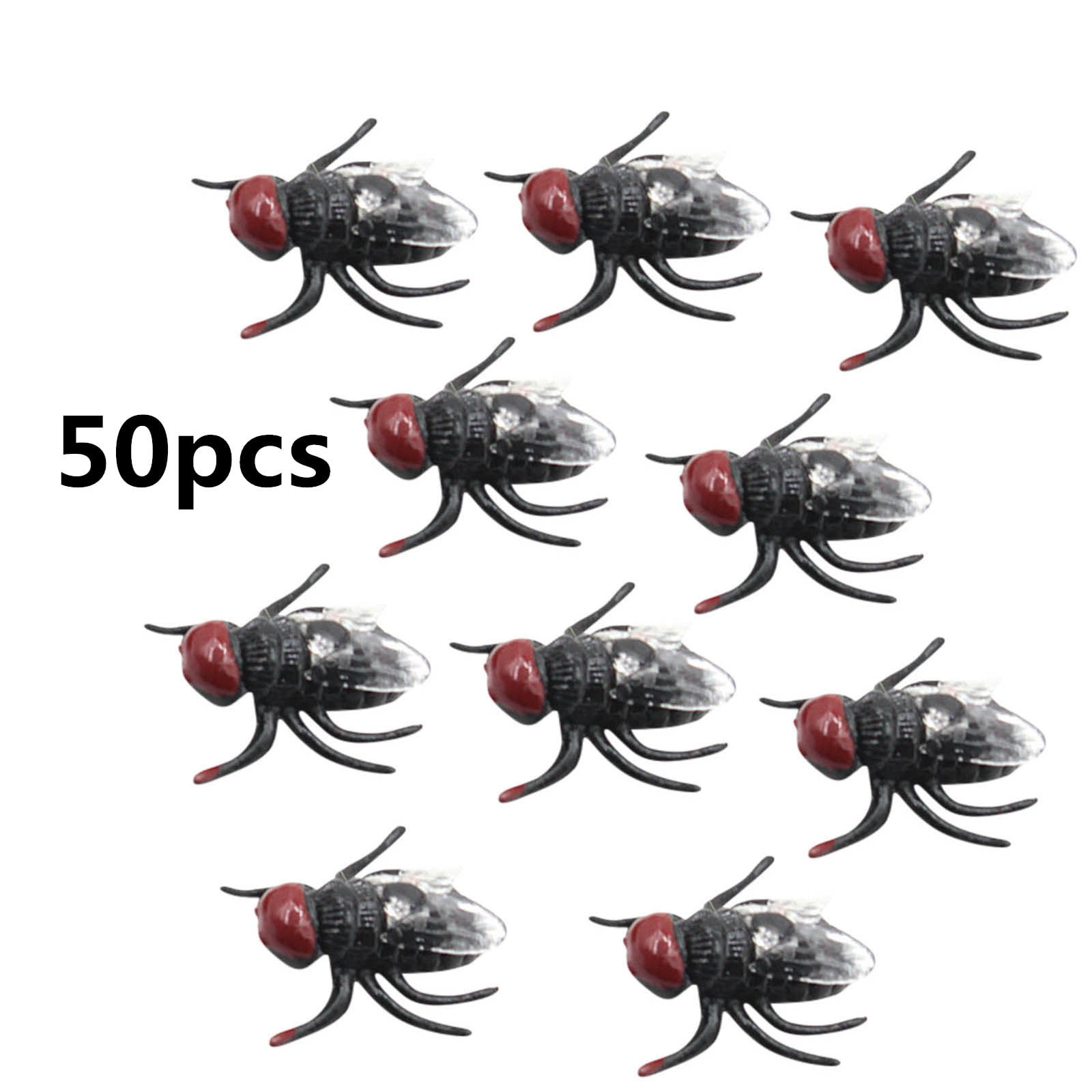 Kiplyki Wholesale Plastic Flies Toy Fake Fly Bugs Fake Plastic Insect ...