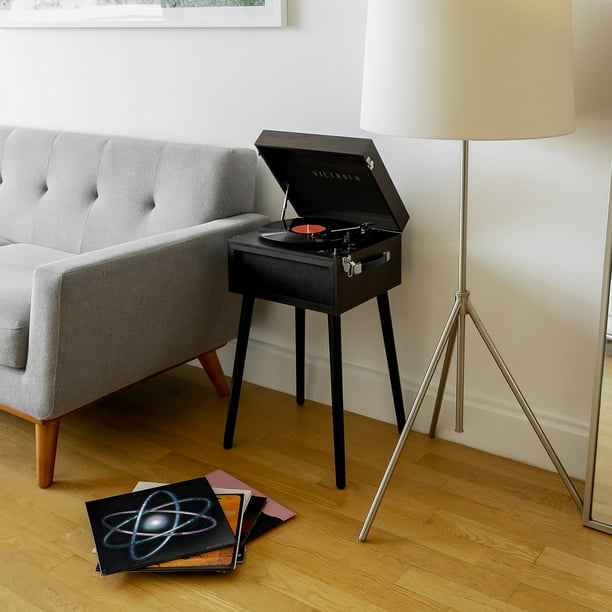 White Record Player Table