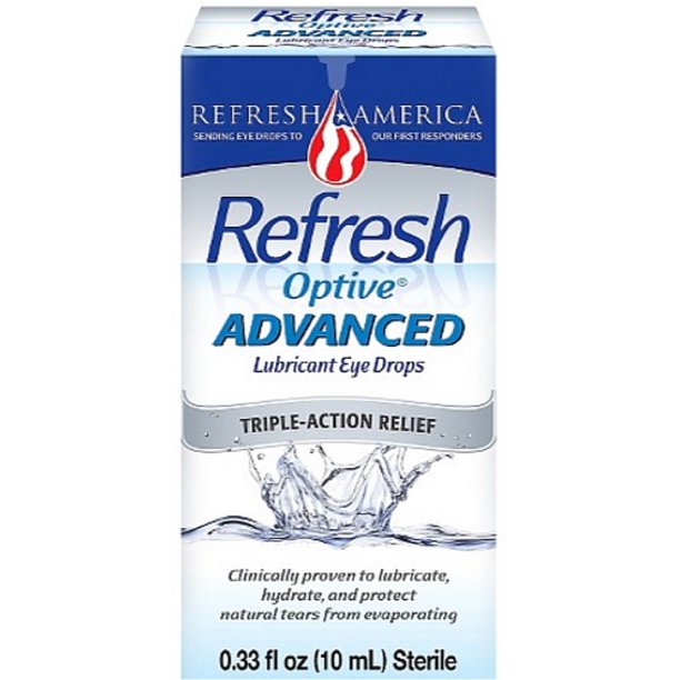 REFRESH Optive Advanced Lubricant Eye Drops 10 ml - Walmart.com