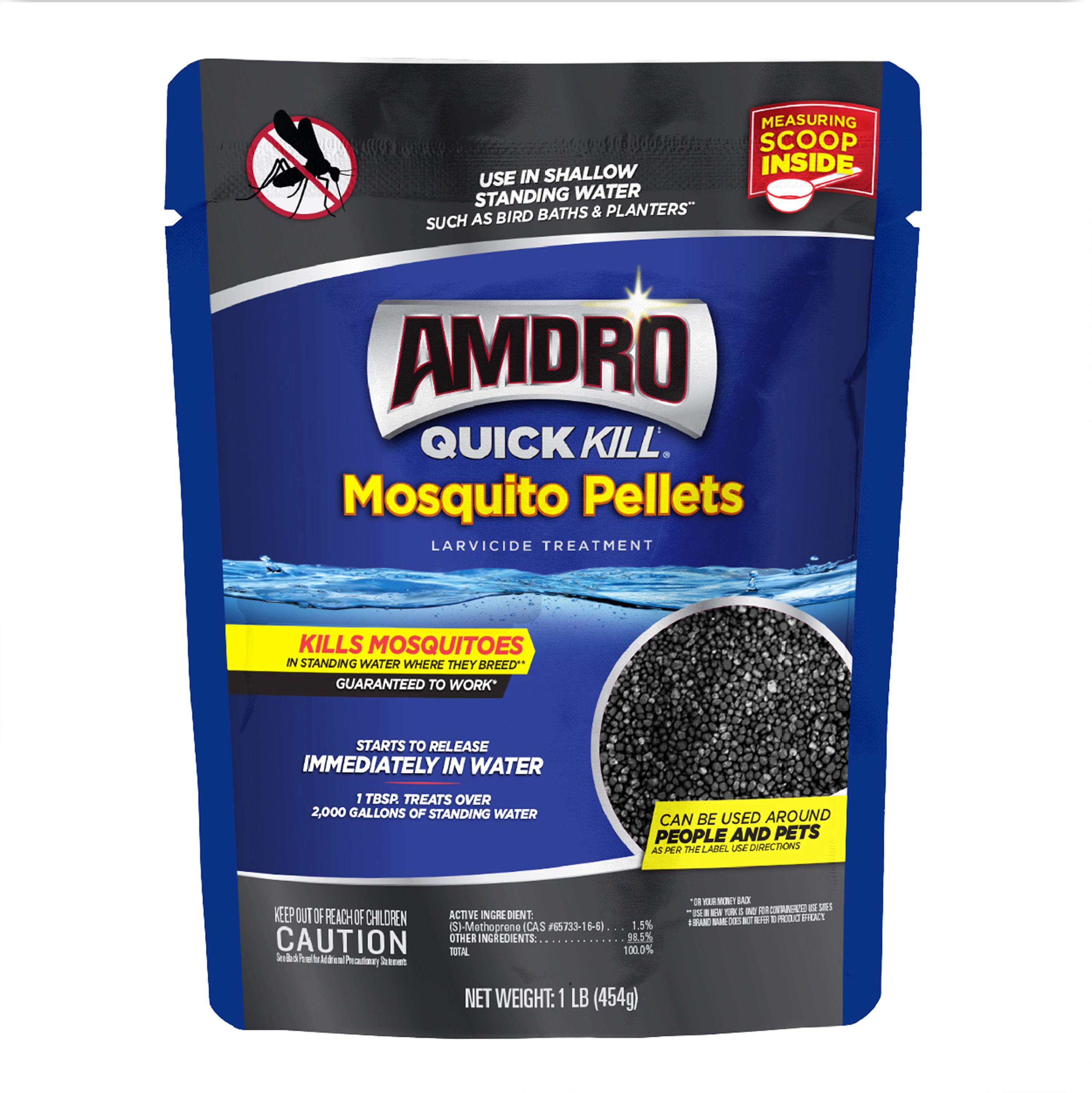 Amdro Quick Kill Mosquito and Larvicide Killer Pellets, 1 lb. - Walmart.com