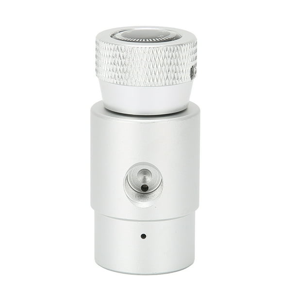 CO2 Refill Adapter Connector Gas Regulator Silver Soda ASA with 3000psi Pressure Gauge - Walmart.ca