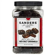 Sanders Specialty Gourmet Dark Chocolate Covered Sea Salt Caramels ...