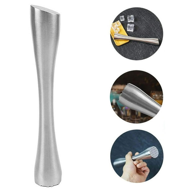 Cocktail Pestle Made of Stainless Steel, Ice Chopper Lemon Masher Bar ...