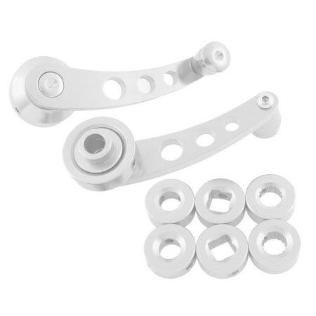 Silver Tone Billet Aluminum Window Crank Handle Winder Kit for Truck ...