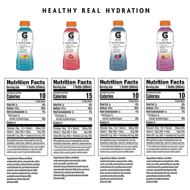 Gatorade Fit Electrolyte Beverage, Healthy Real Hydration,, 41% OFF