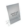 Azar 112722 5" W x 7" H L-Shaped Acrylic Sign Holder, 10Pack - Walmart.com