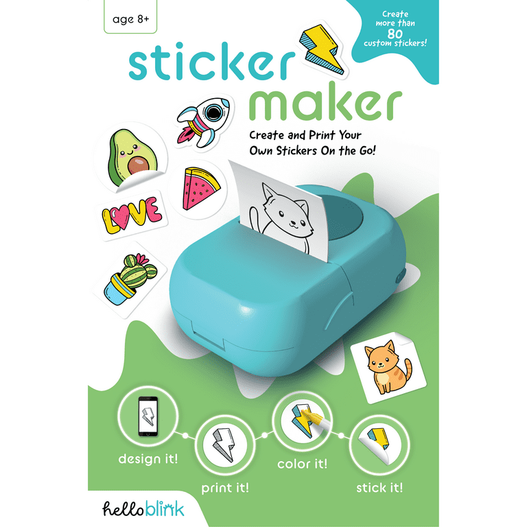 Hello Blink Sticker Maker Create Your Own Stickers Craft for Kids Aged 8 from Ceaco