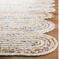 SAFAVIEH Cape Cod Nowell Striped Braided Area Rug, 5' x 8', Ivory/Multi ...