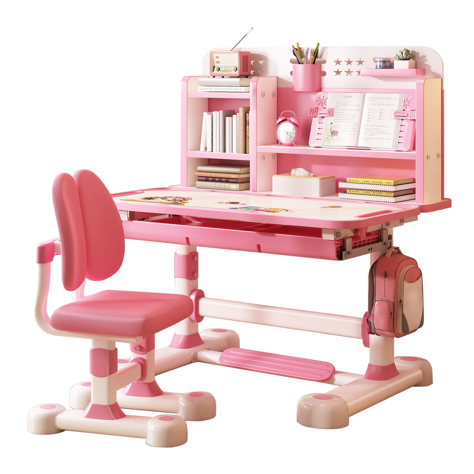 Click here for Znnt 2pcs Kids Study Desk & Chair Set  Height-Adju... prices