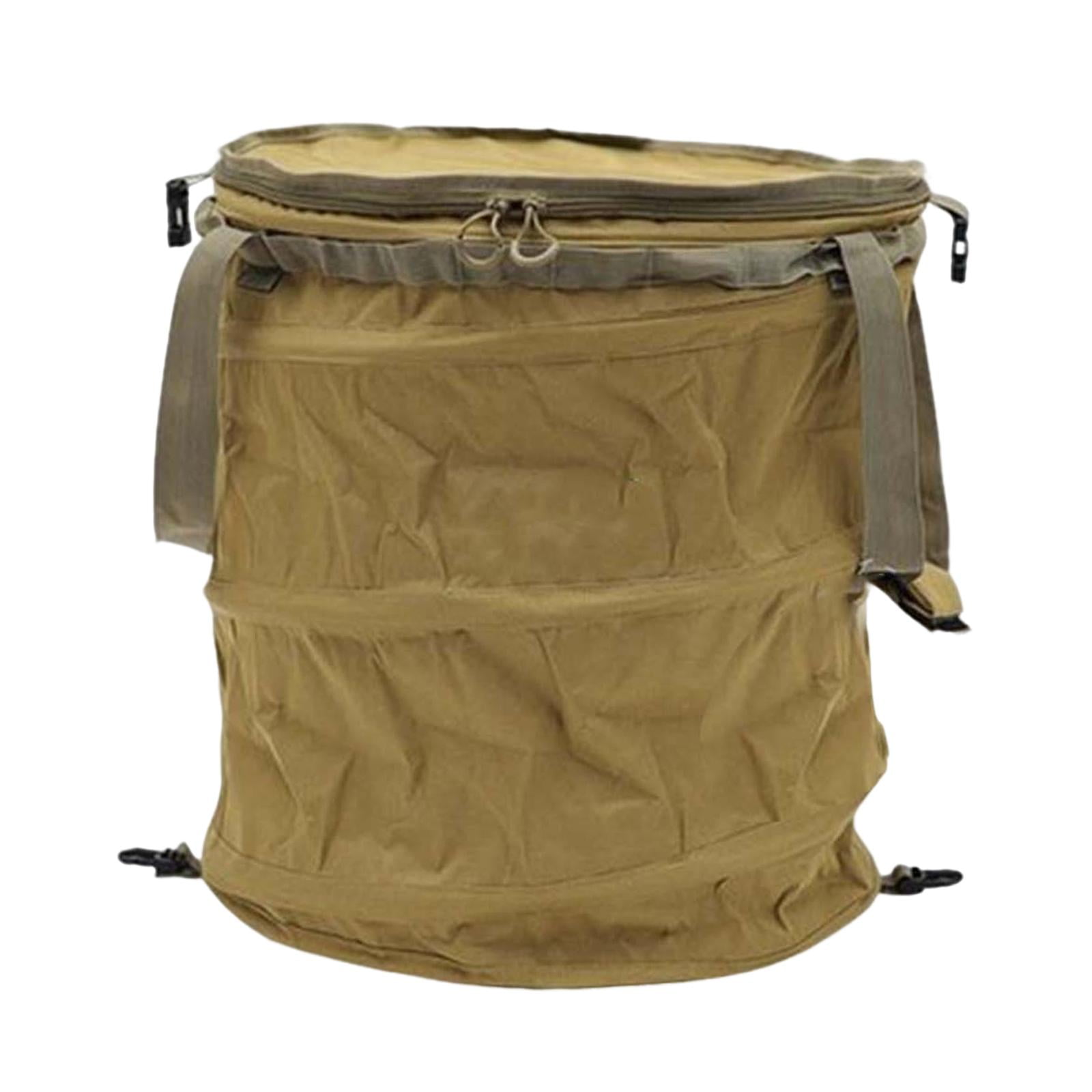 DYNWAVECA Collapsible Garden Waste Bag Grass Flowers Portable Handles ...