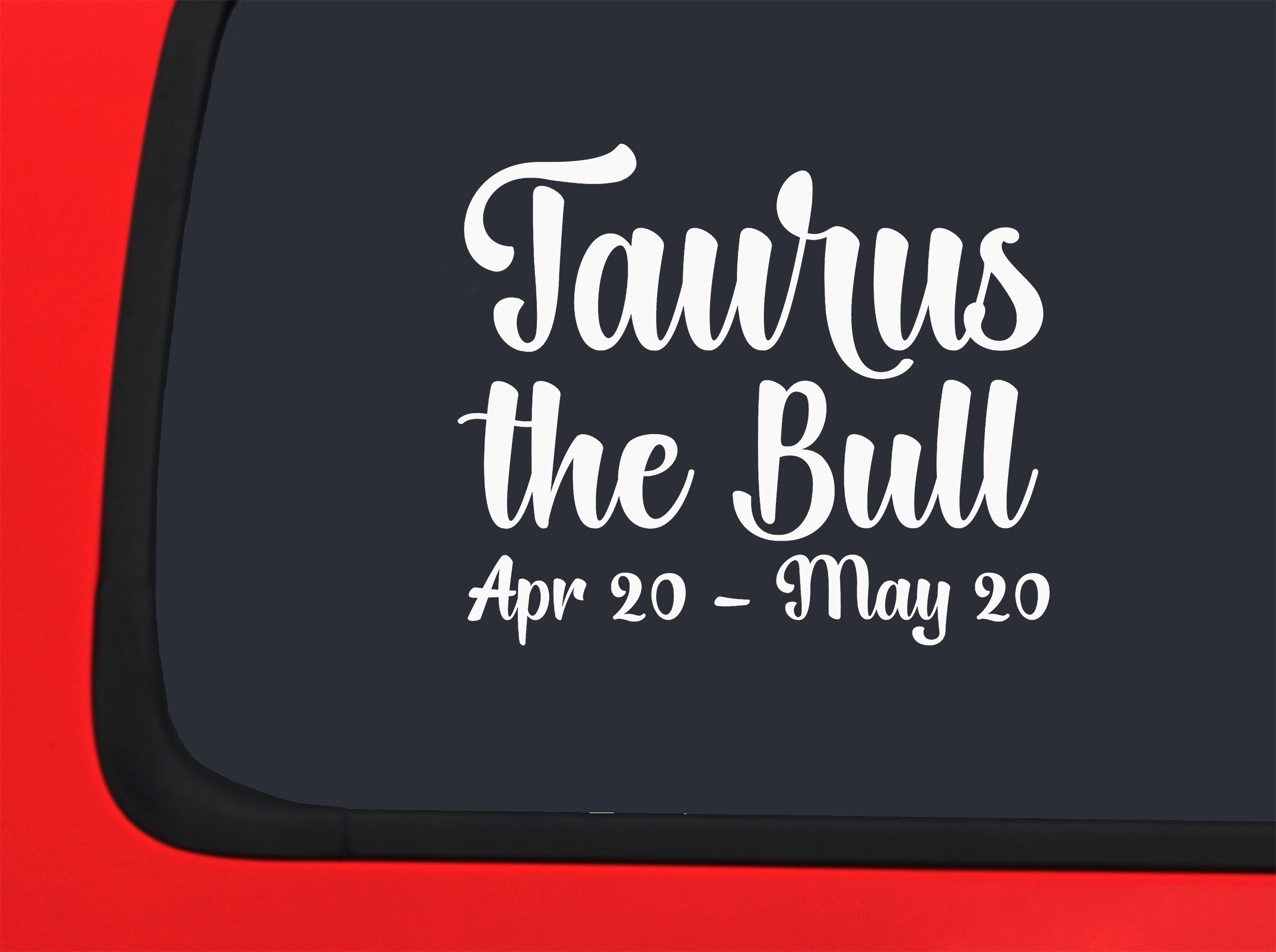 Car Sticker Taurus The Bull Zodiac Sign Astrology Car Window Decal ...