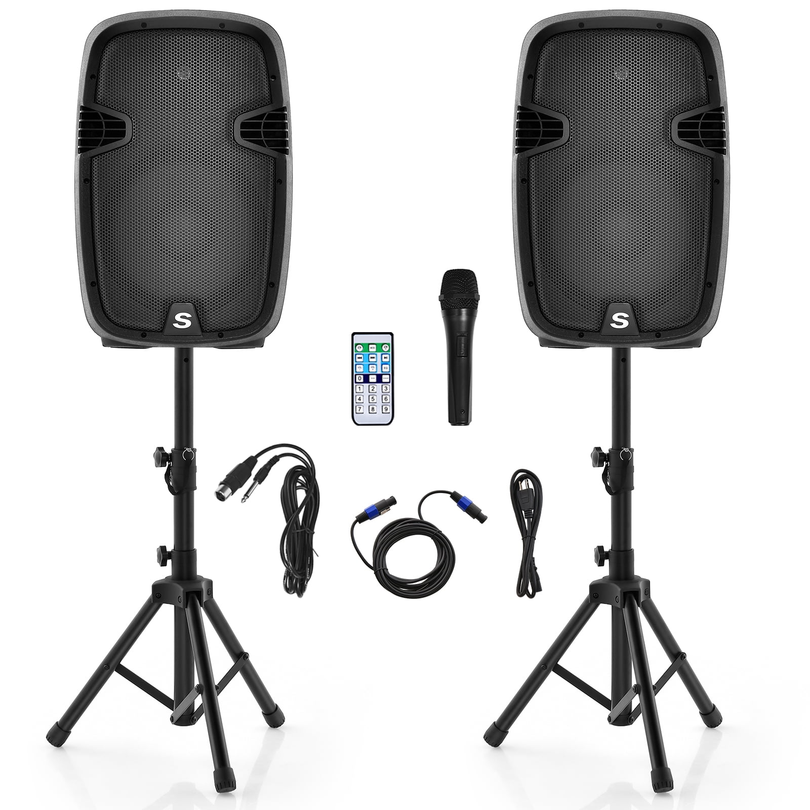 Click here for Costway Dual 12 2-Way 2000w Powered Tws Speakers W... prices