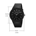 Analog Quartz Watch Silent Non Ticking Waterproof Wristwatch Casual ...