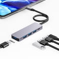 4 in 1 USB Hub USB Adapter Type C to 4 USB3.0 Splitter For Keyboard ...