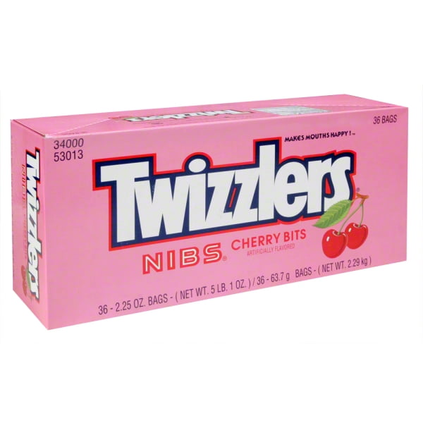 Hershey Foods Twizzlers Nibs Cherry Bits, 36 ea - Walmart.com
