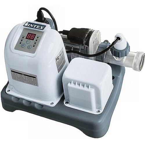Intex 120V Krystal Clear Saltwater System Above Ground Pool Chlorinator ...