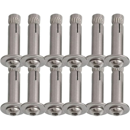 SHAR M6*40/12 Pieces M6 Expansion Screw Bolts - Stainless Steel ...