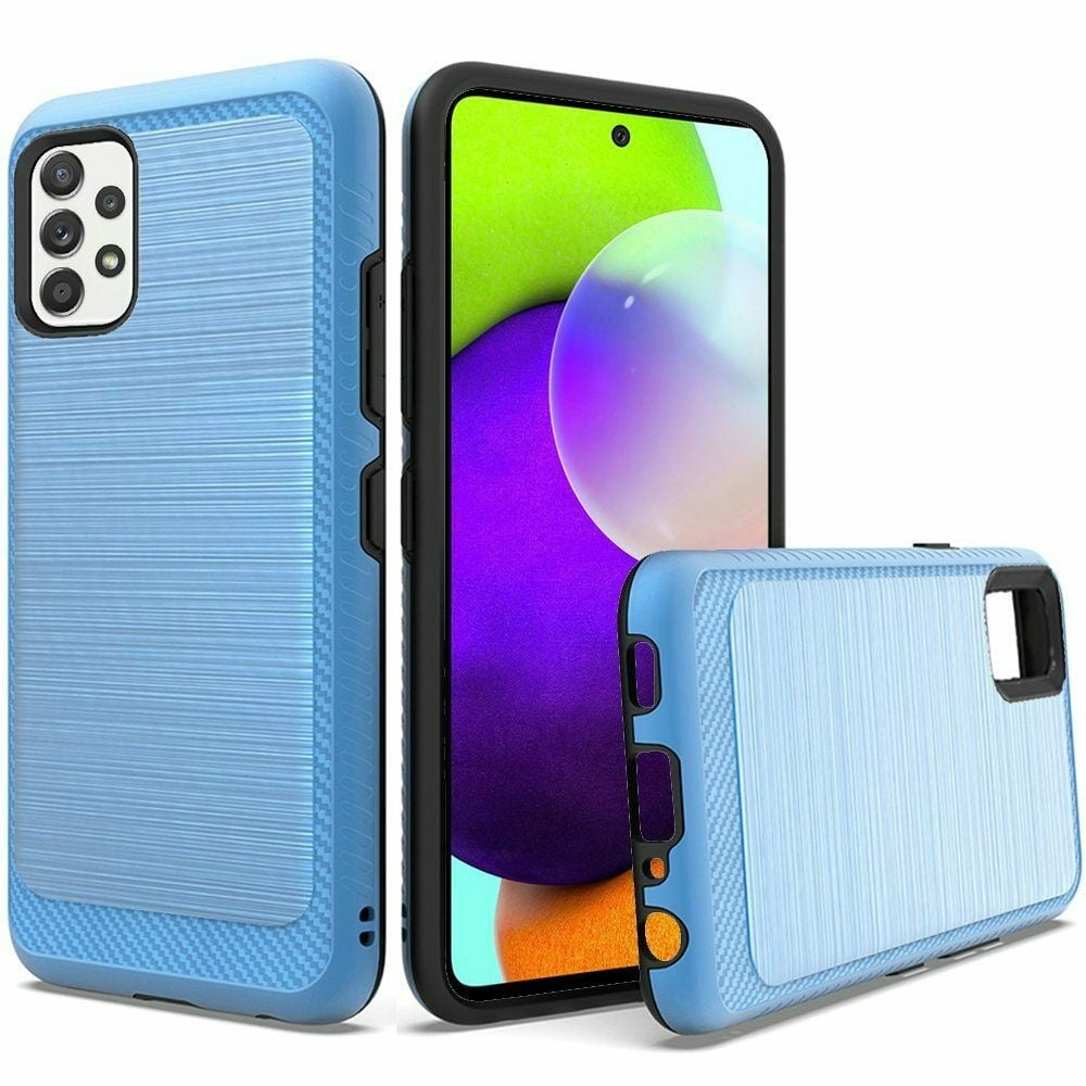 Kaleidio Case For Samsung Galaxy A52 5G [Metallic Armor] Lightweight Hybrid [Shockproof] 2-Piece ...