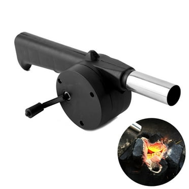 BBQ Fan Air Blower, Portable Hand Crank Blowers, Barbecue Fire Bellows ...