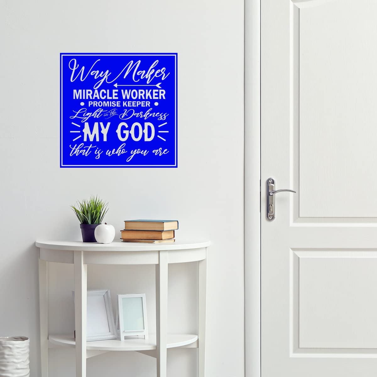 VWAQ Way Maker Miracle Worker Promise Keeper Inspirational Wall Decal ...