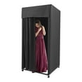 Modern Black Fitting Room, Portable Dressing Room, Movable Fitting Room ...