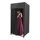 Modern Black Fitting Room, Portable Dressing Room, Movable Fitting Room ...