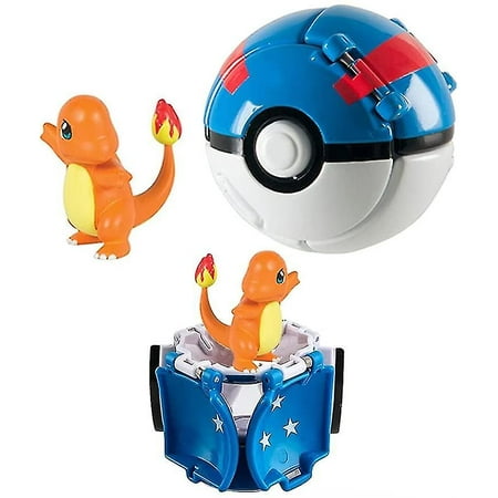 Pokemon Battle Action Figure With Pokeball Ball, Throw N Pop Pokeball ...