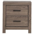 Brantford Contemporary 2-Drawer Wood Nightstand, Barrel Oak - Walmart.com