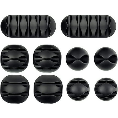 Cable Clips,Silicone Cable Clips Self Adhesive Cord Organizer Desk Wire Management Holders 10PCS ...