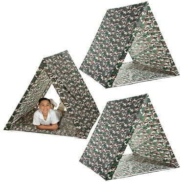 Fun Express 45" x 40" Bulk Bright Pink Plastic Sleepover Tents Kit - 3 ...