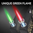 2 Pack Jet Torch Lighter Ace Card Lighters Green Flame Refillable ...