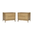 Christopher Knight Home Modern Mid-Century Nightstand with 2 Drawers ...