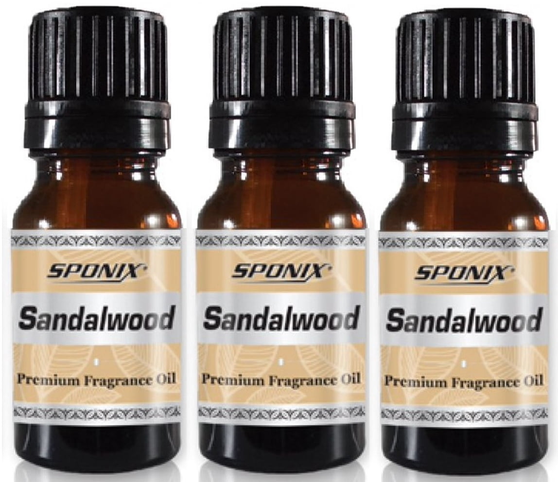Sandalwood Fragrance Oil 10 ml / 0.33 oz | 100% Pure by Sponix Made in ...