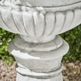 GDF Studio Tall Flower Patio Large Concrete Garden Urn Planter, Antique ...