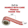 2 Rolls / 1000 Labels, Handle With Care "FRAGILE" "Thank You" Bright ...
