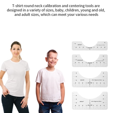 T-Shirt Alignment Ruler Round Neck Craft Center Ruler T-Shirt Center ...