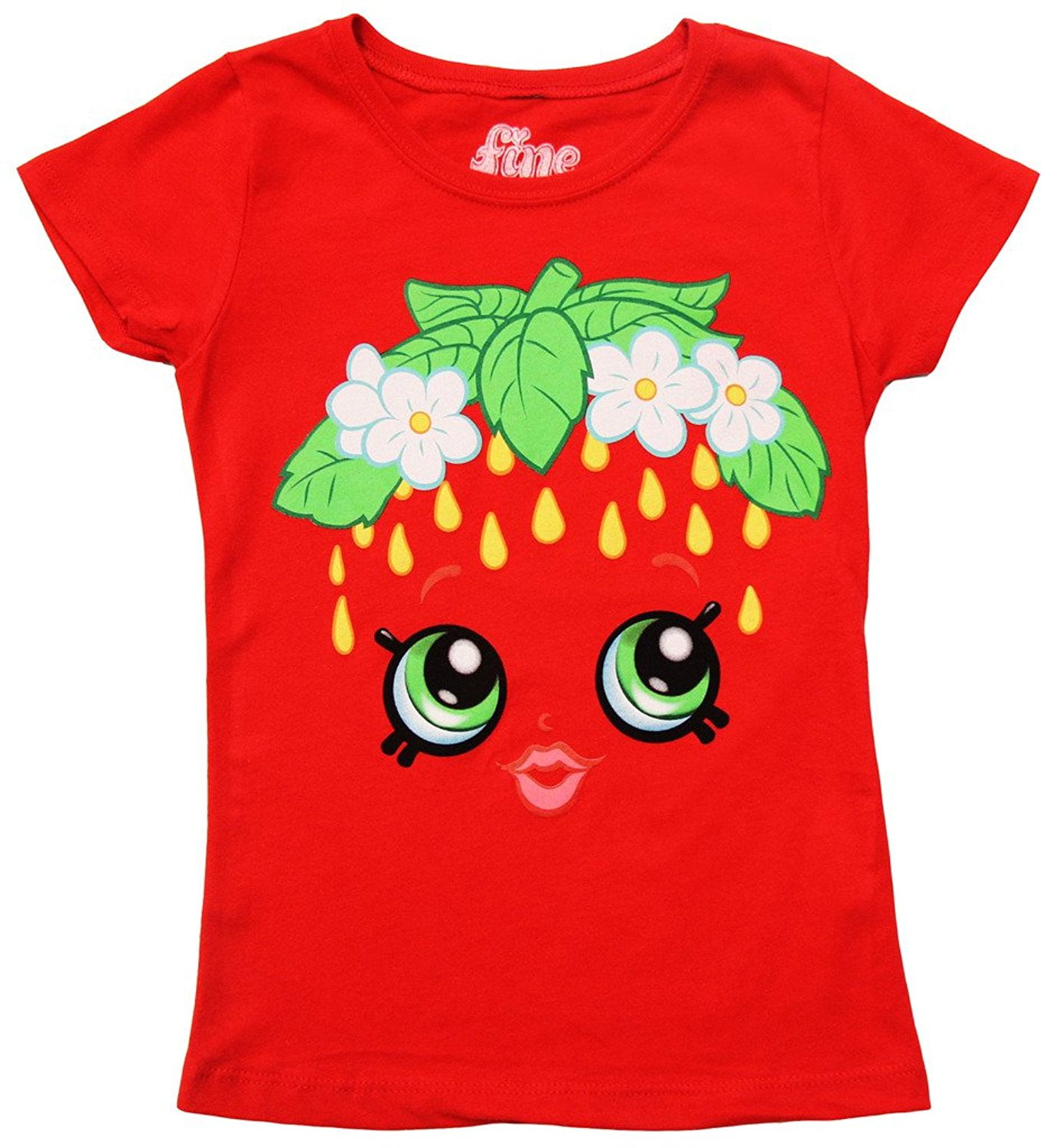 Shopkins I Am Strawberry Kiss Girls Red Youth T-Shirt - Walmart.com