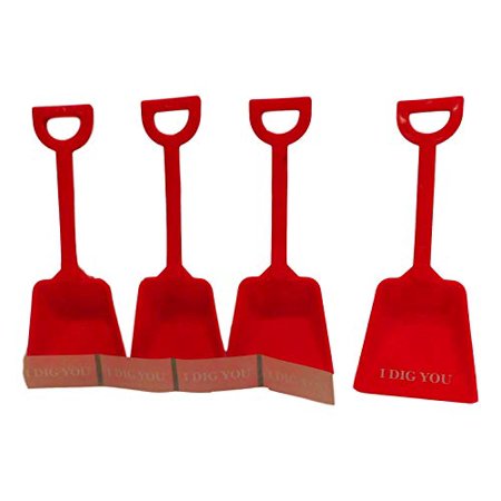 Small Toy Plastic Shovels Red 30 Pack 7 Inches Tall 30 I Dig You ...