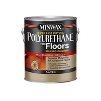 Minwax Satin Clear Oil-Based Fast-Drying Polyurethane Floor Varnish 1 ...