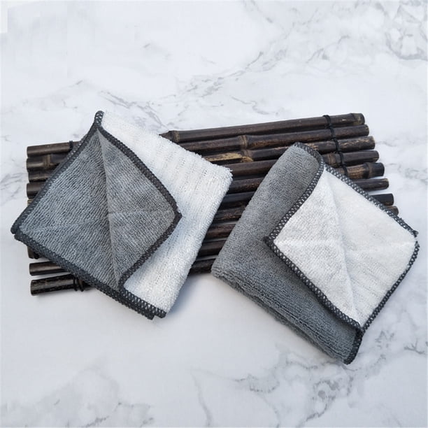 Washing Dish Cloth Bamboo Fiber Washing Towel Magic Kitchen Cleaning ...