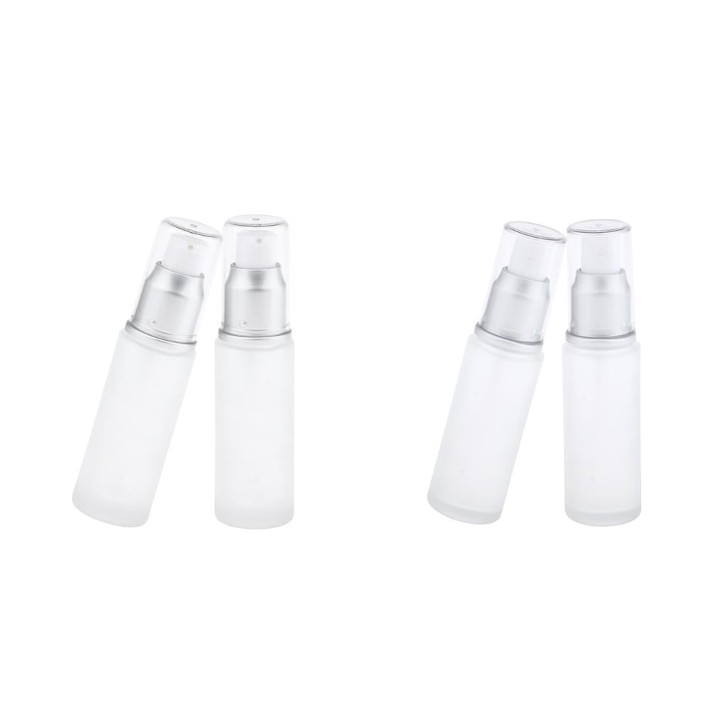 Lots 4 Glass Pump Container & Spray Bottle Dispenser - Walmart.com