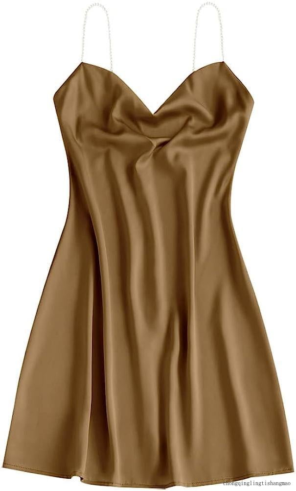 ZAFUL Women's Silky Pleated Draped Bustier Corset-Style Deep V Neck ...