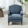 Morufur Gray-Blue Accent Chair Nailhead Trim Arm Chair for Bedroom ...
