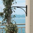 OUSITAID 2X Heavy Duty Garden Metal Hanging Basket Brackets Plant ...