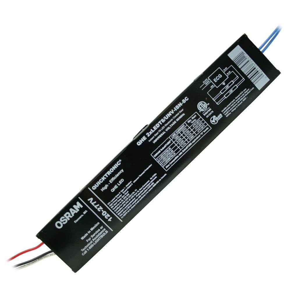 Sylvania 75312 - 2 Lamp Universal Voltage LED Driver for T8 Lamps (QHE ...