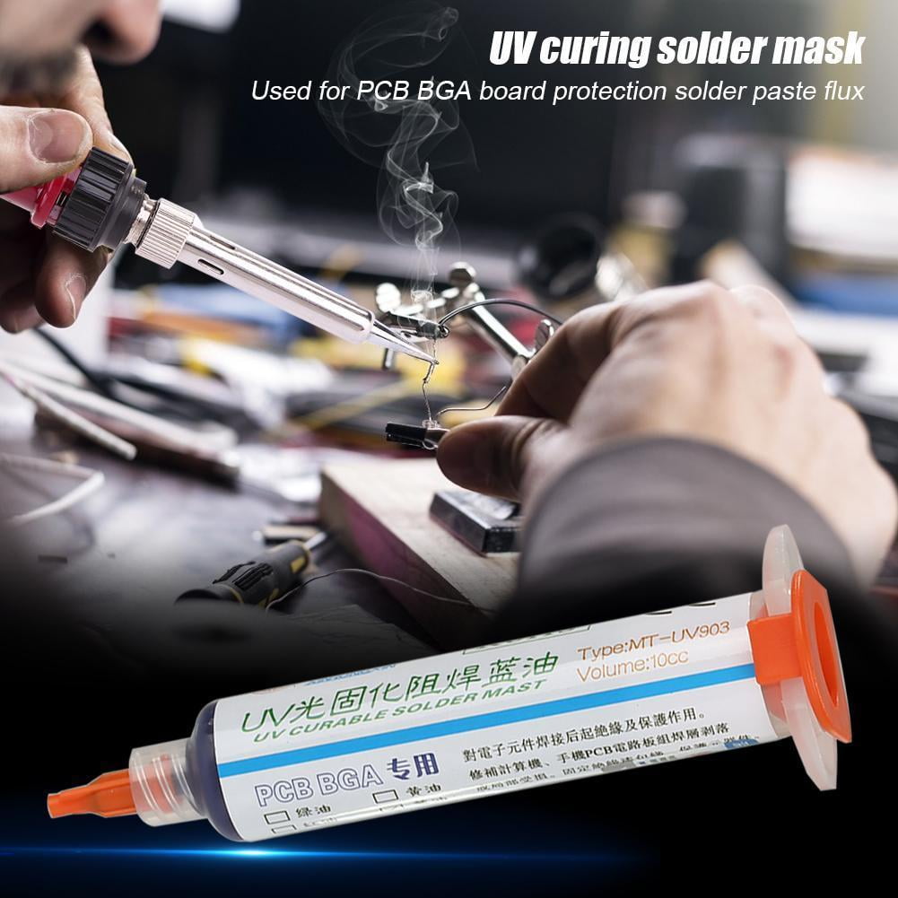 Máscara de soldadura curable UV de 10 CC Pasta de soldadura para placa ...