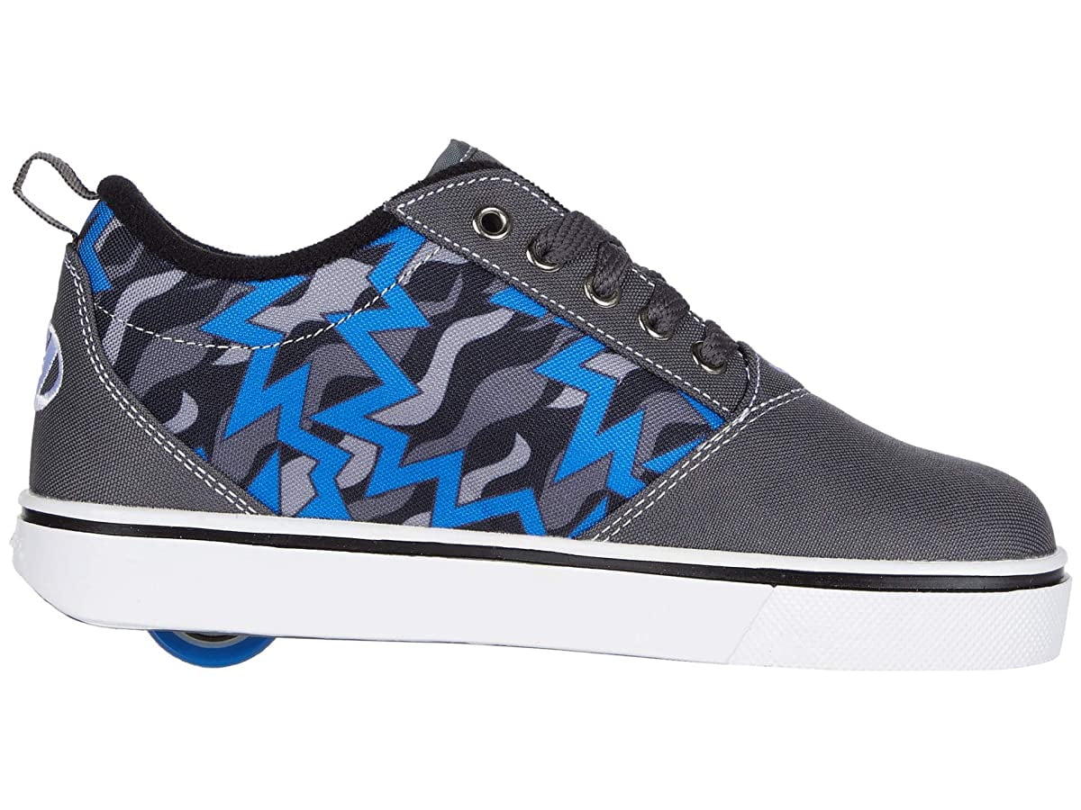 Heelys Pro 20 Prints (Little Kid/Big Kid/Adult) Charcoal/Blue/Black ...
